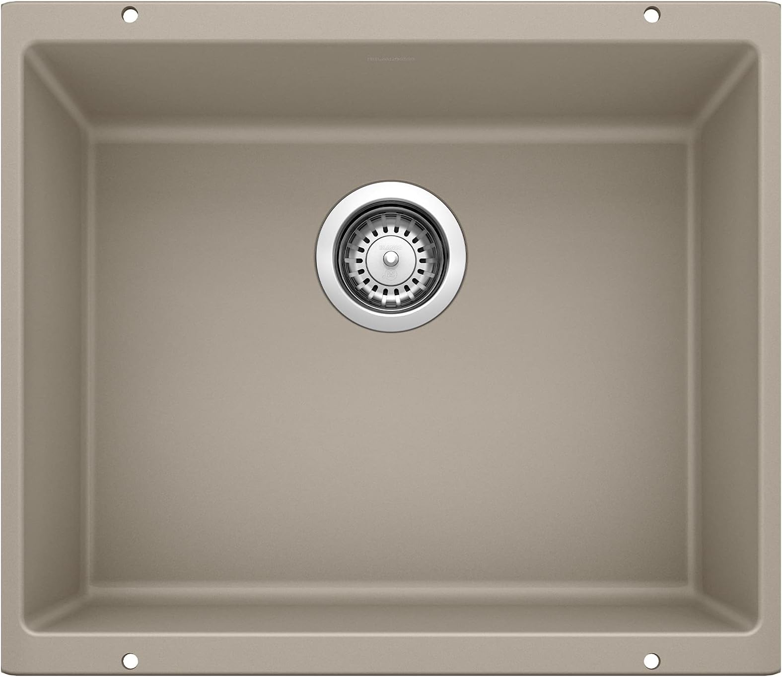 Blanco 513426 Silgranit BlancoPrecis Single Large Bowl, White - Single ...