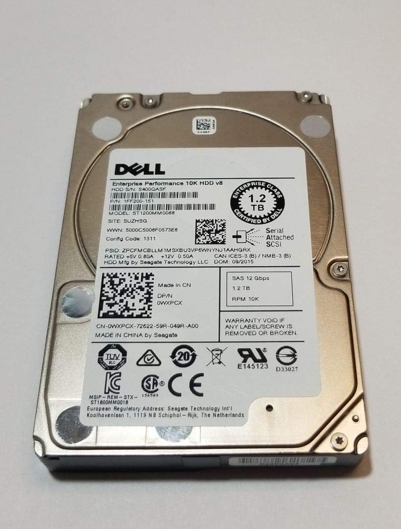 Amazon.com: Seagate 2.4TB HDD 10K RPM 2.5" 12Gb/s SAS Hard Disk Drive ...