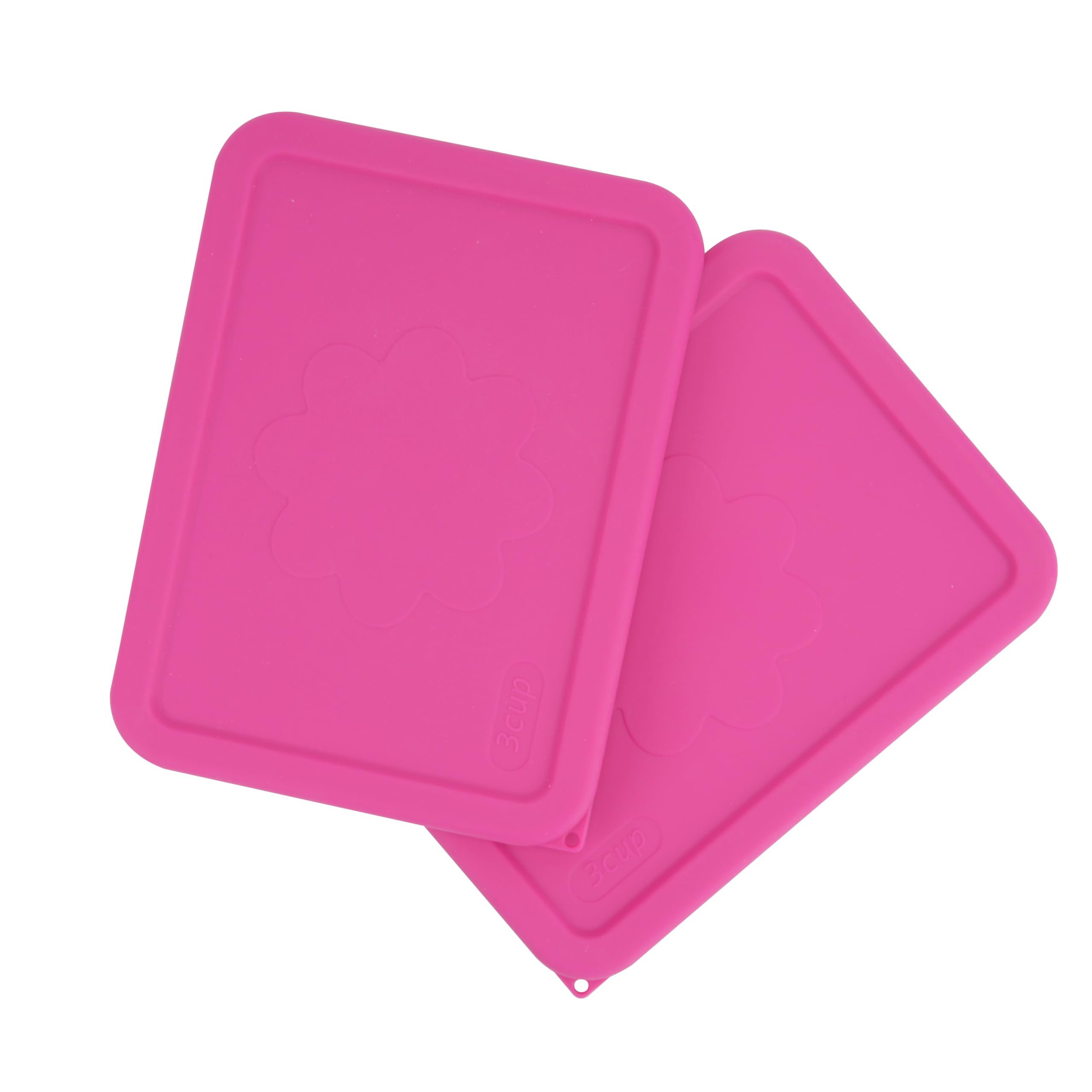 Amazon.com: LUVCOSY 3 Cup Rectangle Silicone Storage Cover Lids ...
