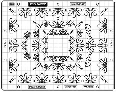 Fiskars Square Burst Shapeboss stencil : Amazon.co.uk: Home & Kitchen