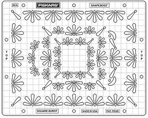 Fiskars Square Burst Shapeboss stencil : Amazon.co.uk: Home & Kitchen