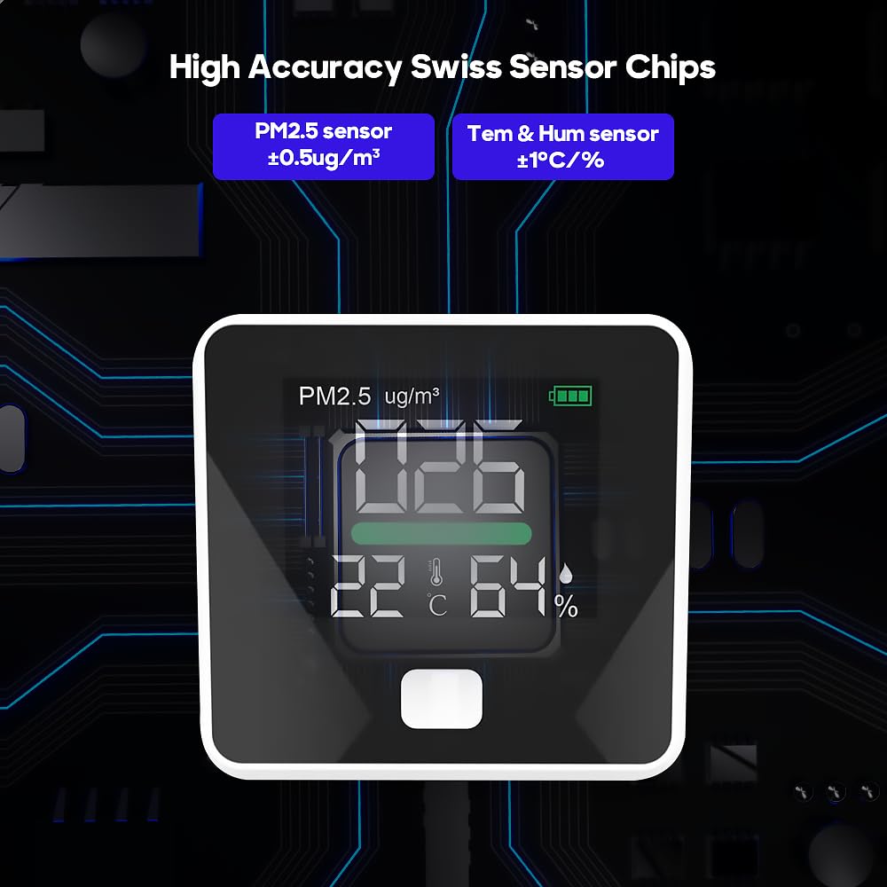 Snapklik.com : PM25 Air Quality Monitor Indoor - Dienmern Indoor Air ...