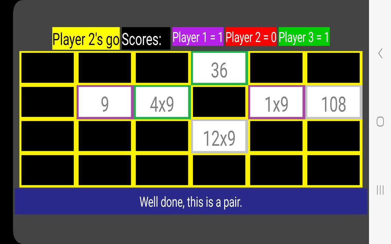 Four Operations Pairs game - App on Amazon Appstore