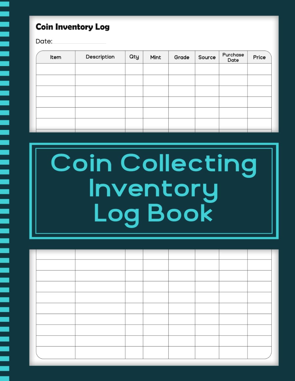 Amazon.com: Coin Collecting Inventory Log Book: Coin Collection Ledger ...