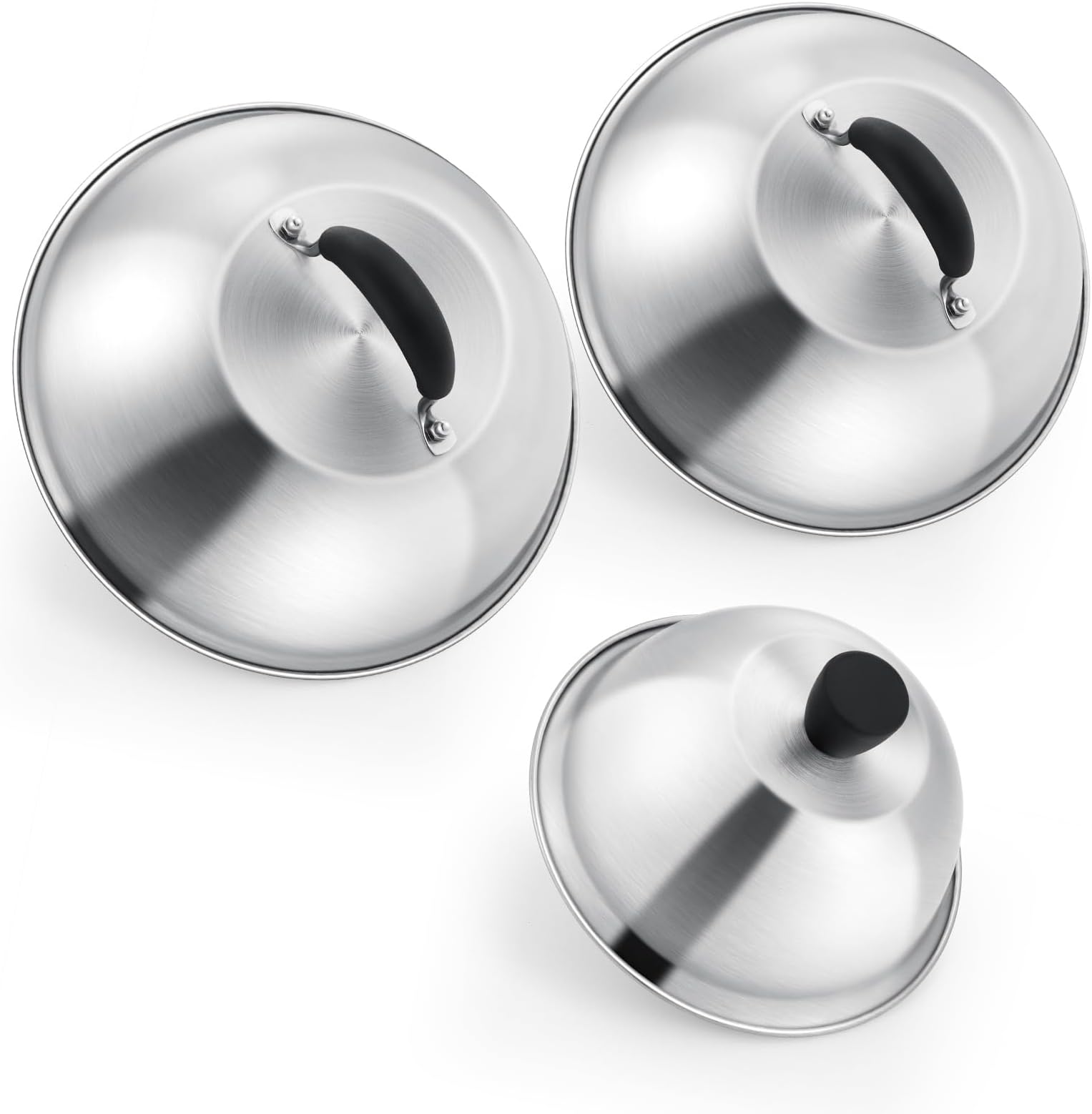 Amazon.com : 3Pcs Basting Cover & Smash Burger Press, Leonyo 12"- 9"- 6 ...