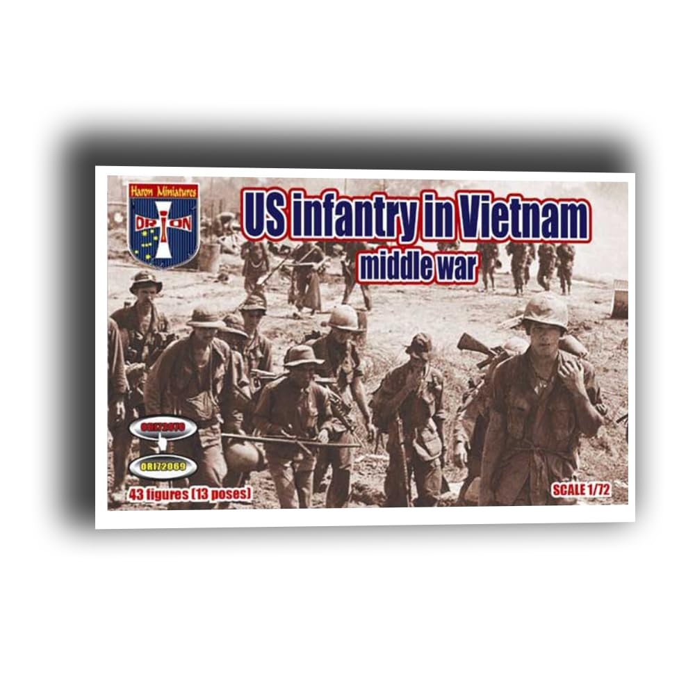 Amazon.com: Orion 72070 1/72 Plastic Figures kit US Infantry in Vietnam ...