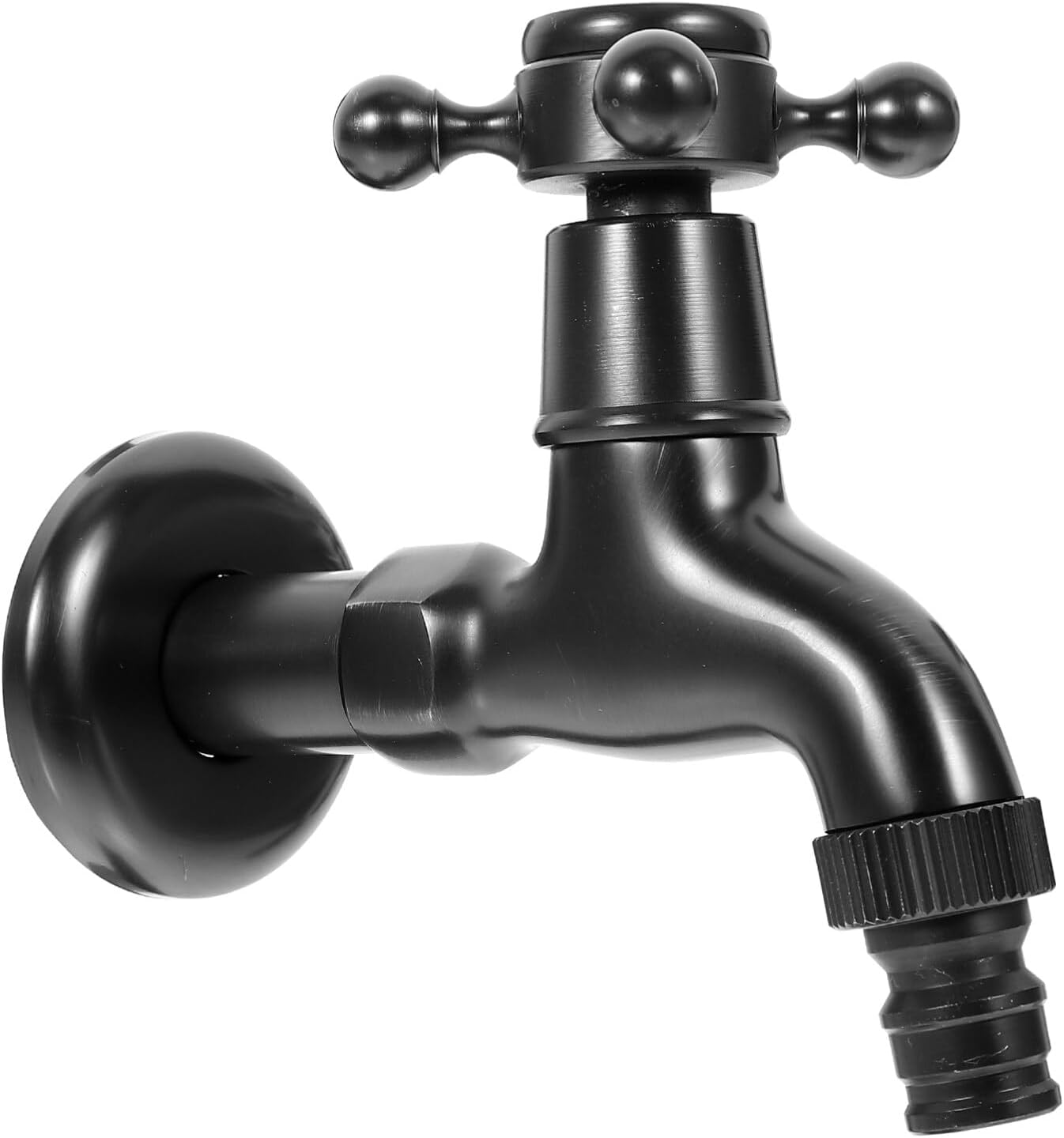 Black Brass Outdoor Garden Faucet Bathroom Wall Mount Balcony Mop Sink ...