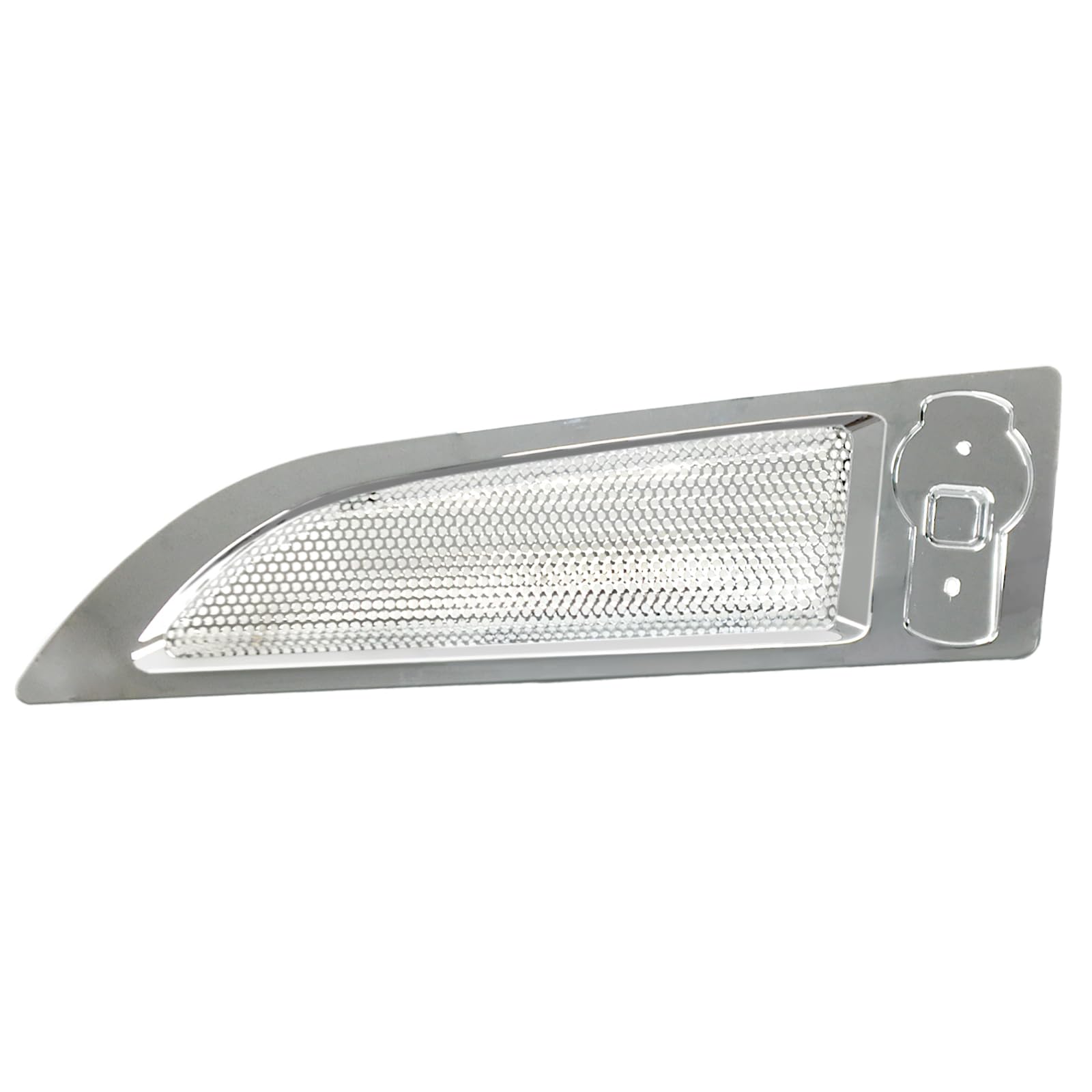 Amazon.com: Side Hood Intake Grille Chrome & Black Mesh - Driver Side ...