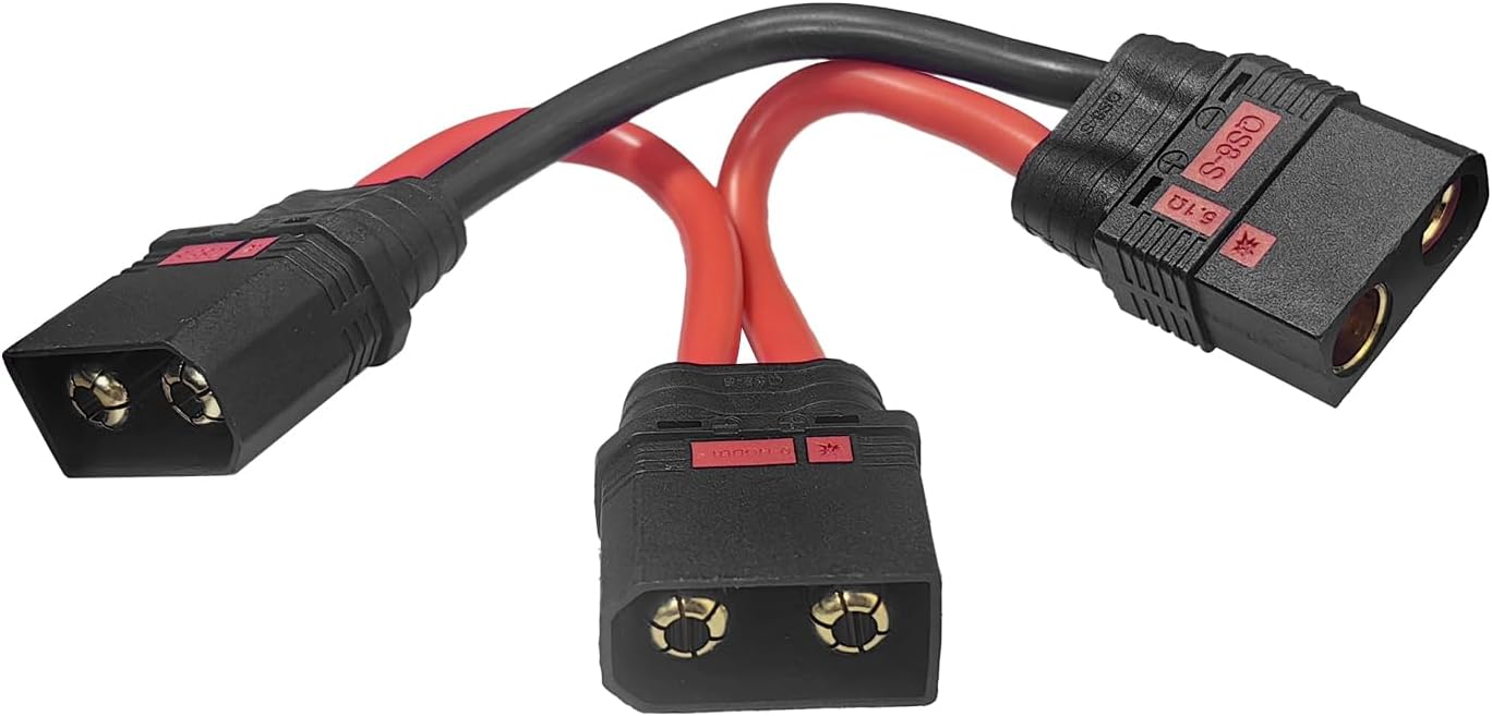Amazon.com: BABUVYA QS8 Charge Lead 1 Female to 2 Male with 3.5inches ...
