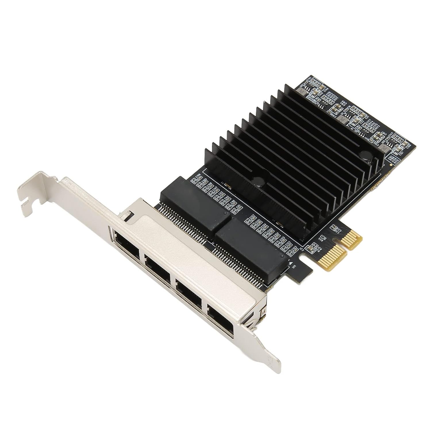 Bewinner 4 Port PCIe Network Card, 10/100/1000Mbps Gigabit Ethernet ...