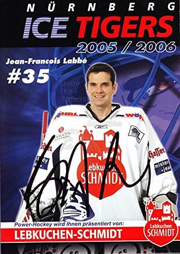 Amazon.com: (CI) Jean-Francois Labbe Hockey Card 2005-06 German ...