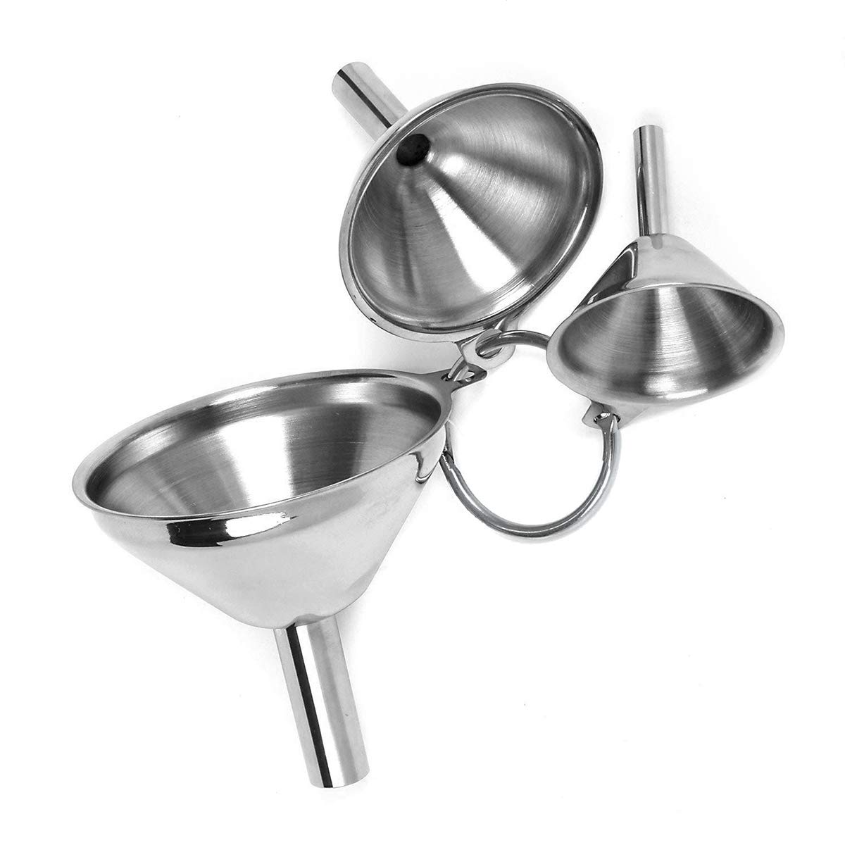 Kleiner Trichter, 3-teiliges Edelstahl-Küchentrichter-Set, 3 Größen ...