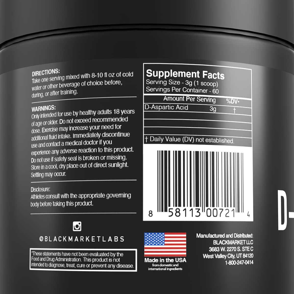 D Aspartic Acid Raw
