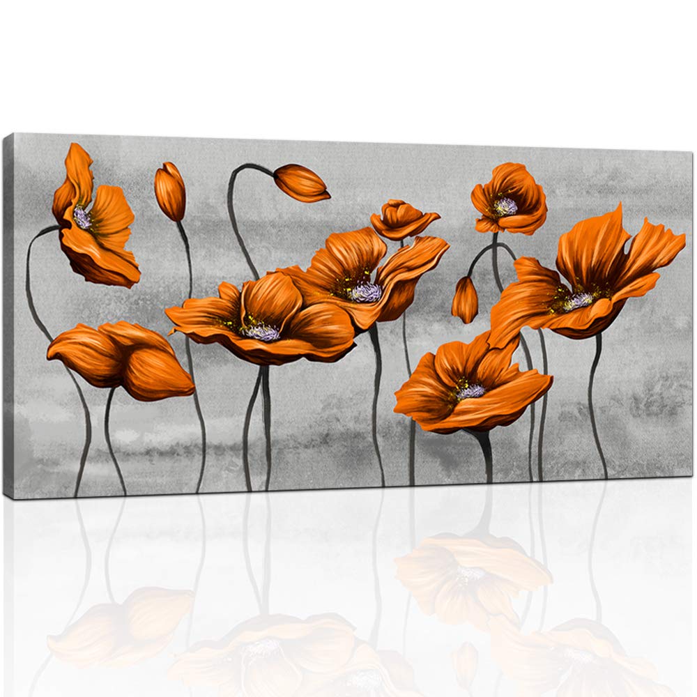 Orange Poppy Painting