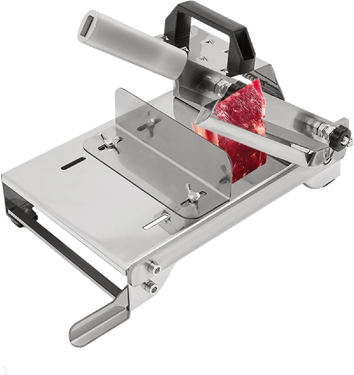 Amazon.com: Manual Meat Slicer, Stainless Steel Meat Cutter Beef Mutton ...