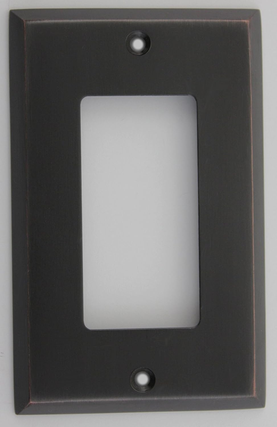 Classic Accents Oil Rubbed Bronze GFI (Decora) Wall Plate - Blank Wall ...