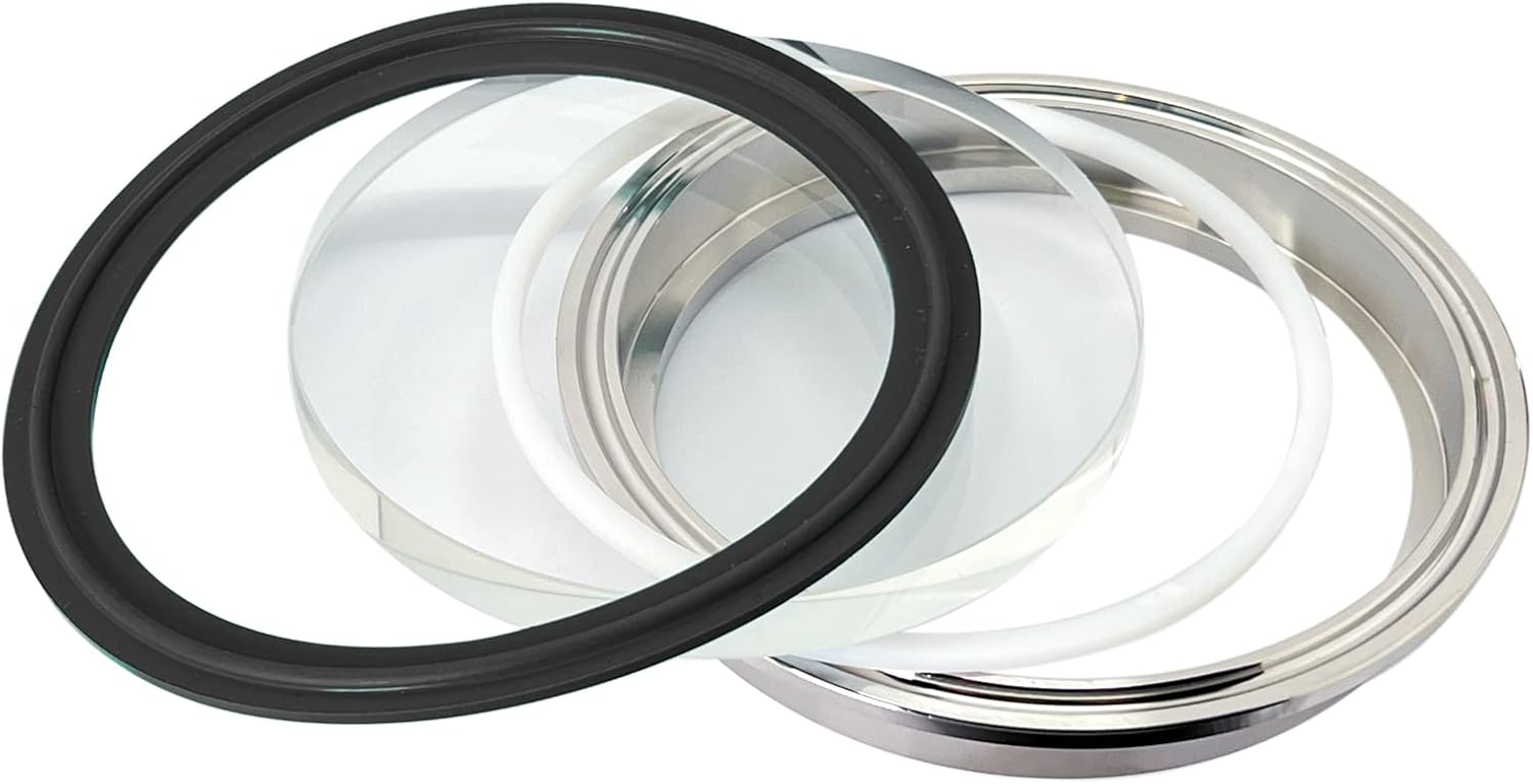 4 Inch Tri Clamp End Cap Flat Sight Glass 316 Stainless Steel with ...