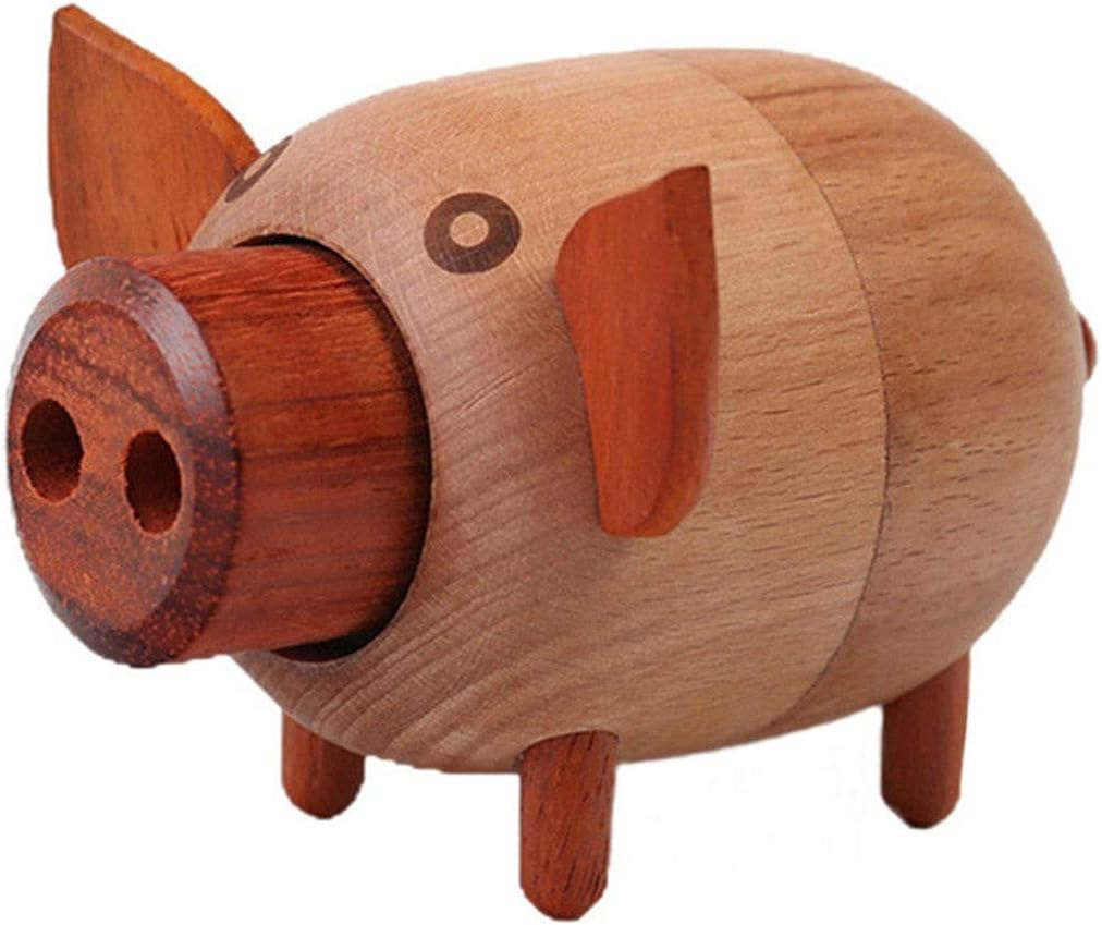 Amazon.com: Creative Solid Wood Pig Music Box for Family Friends and ...