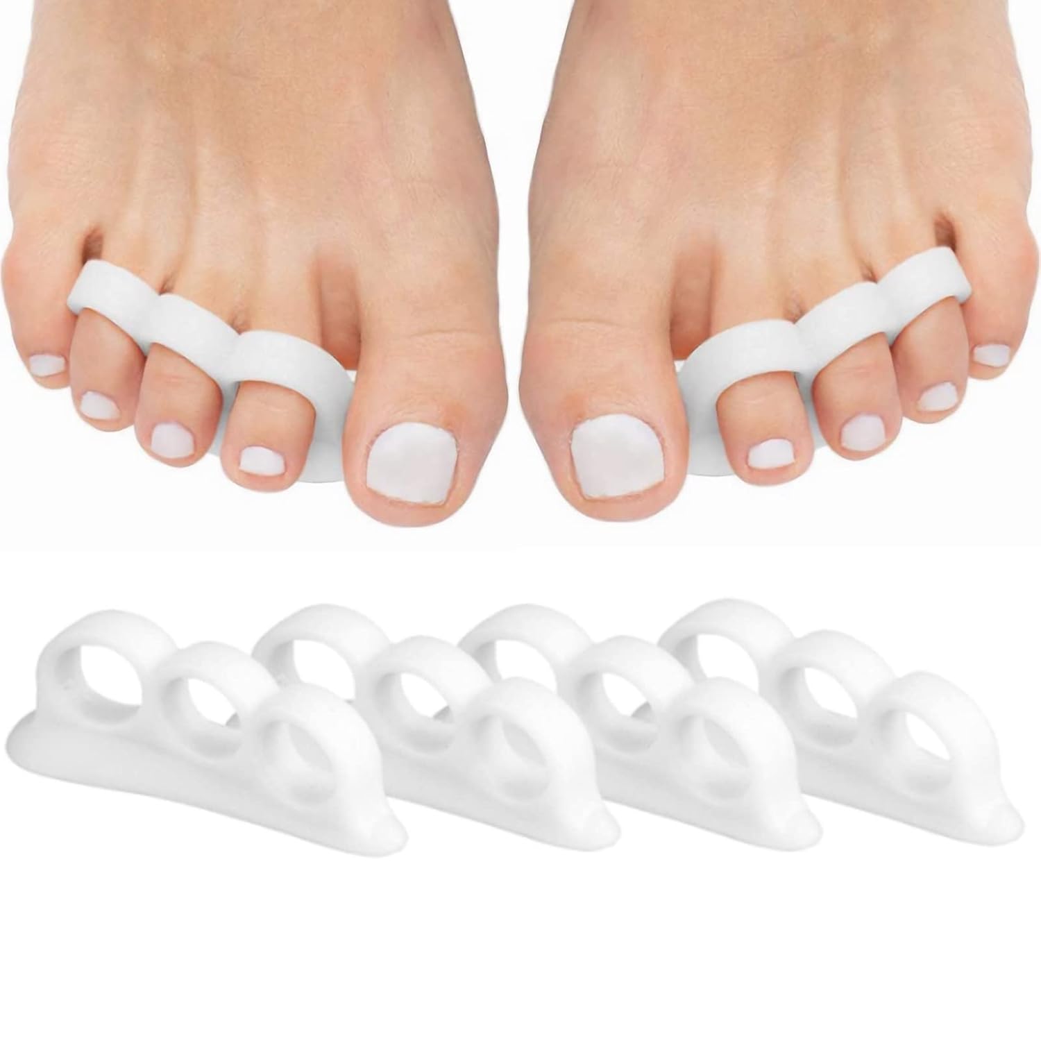 Kit Zur Behandlung Von Hammerzehen Zehenspreizer Aus Weichem Gel Material – Schienen die zur ...