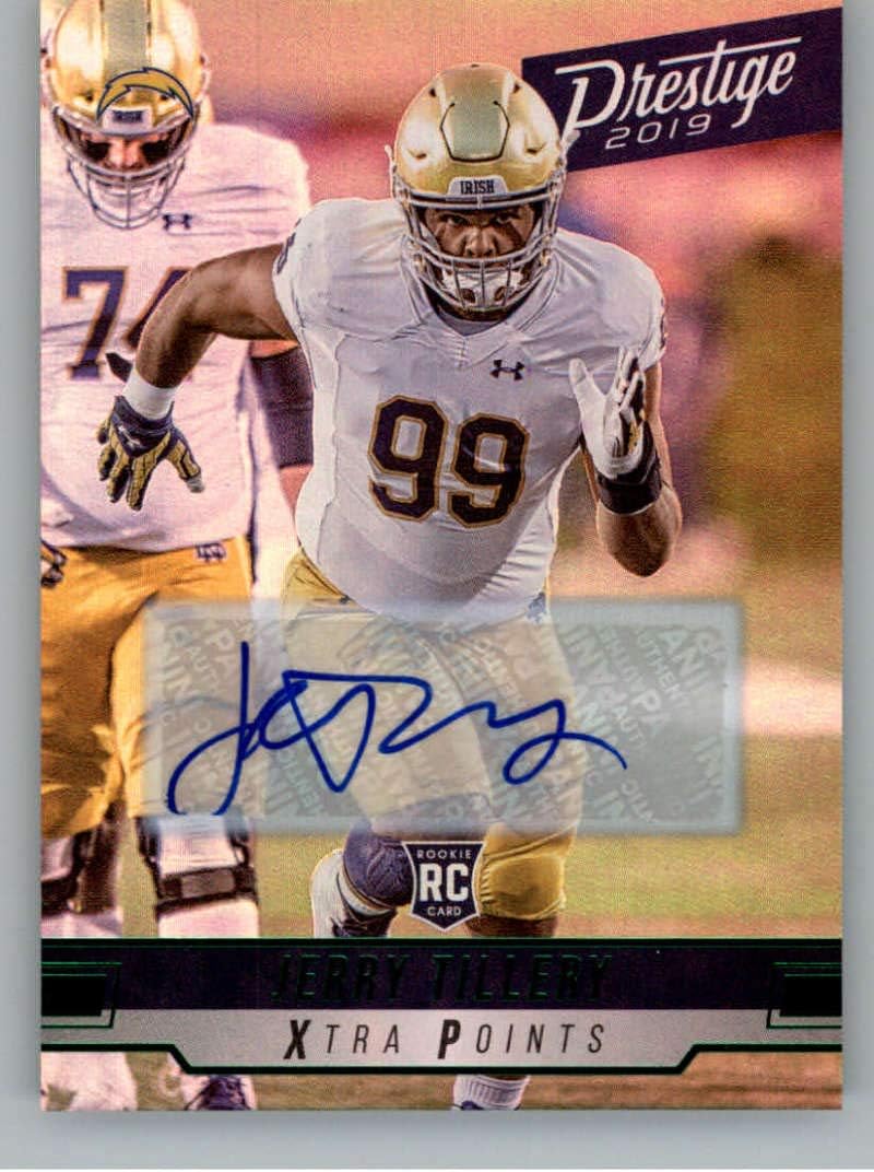 Amazon.com: 2019 Prestige Xtra Points Signatures Green Football #203 ...