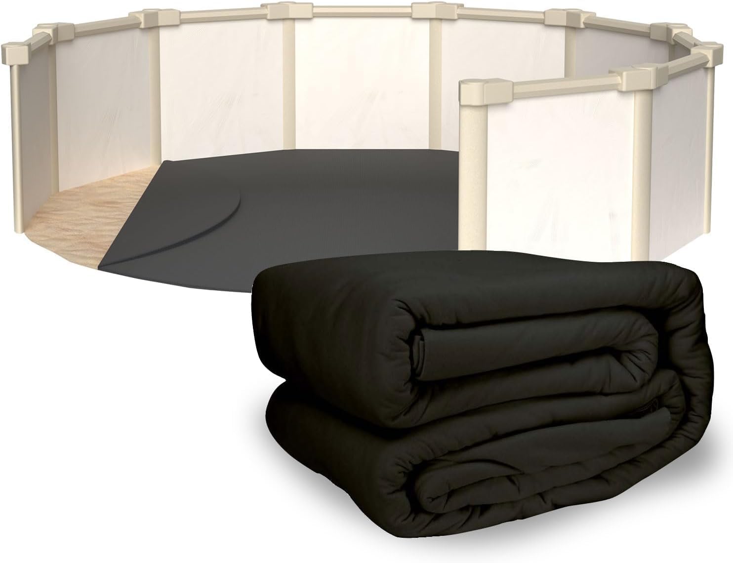 Amazon.com : Rhino Pad 16 ft Round Pool Liner Pad for Above Ground ...