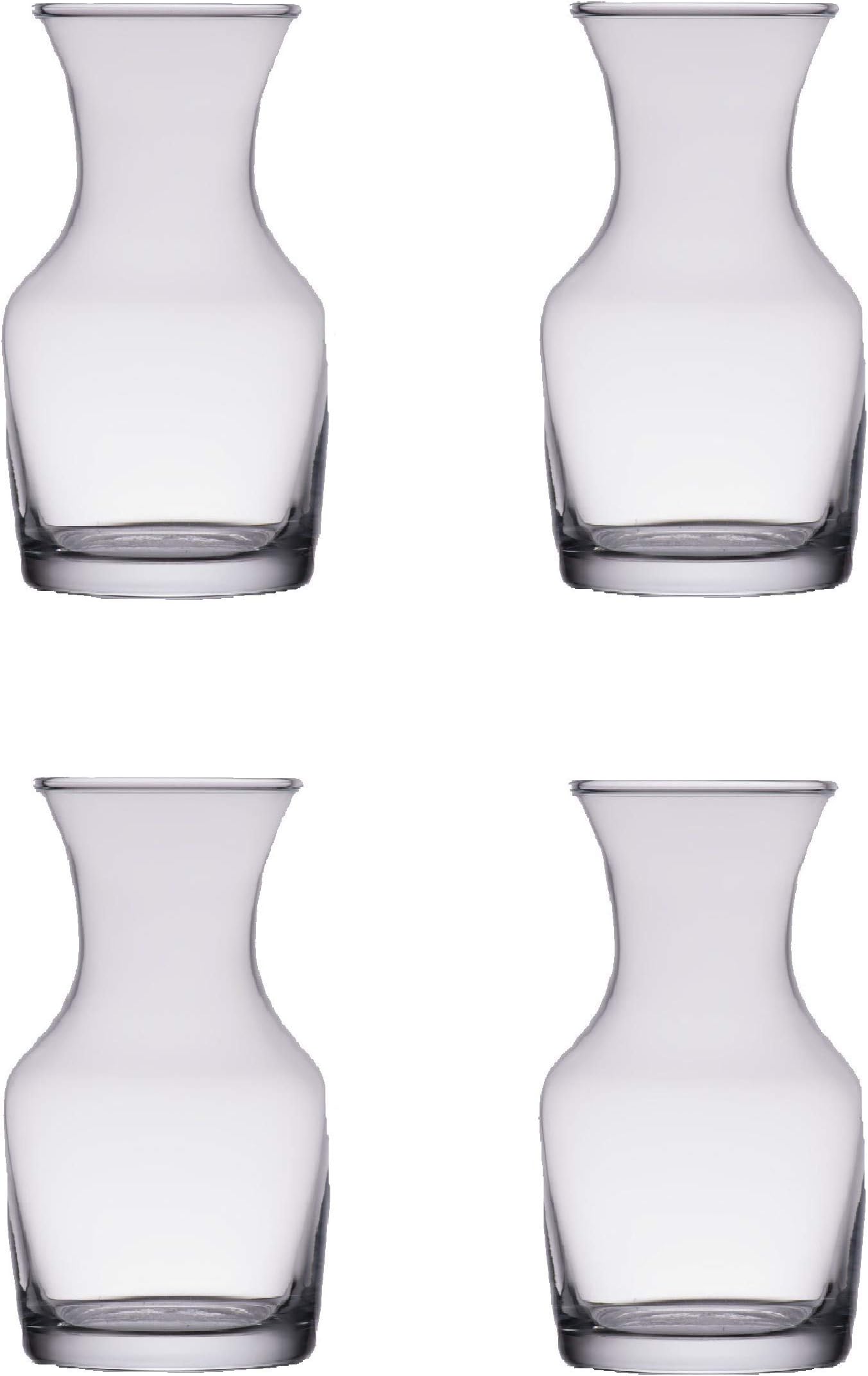 Amazon.com: Single Serving Glass Wine Carafe 6.5 oz - Mini Decanters ...