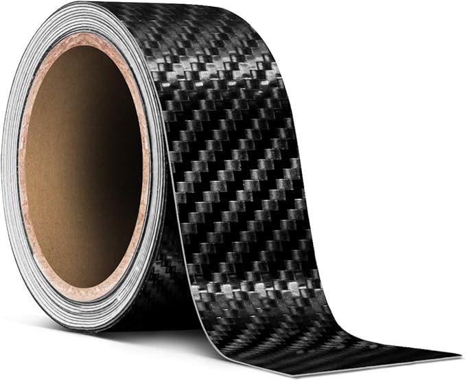 Amazon.com: VViViD 3M 1080 Black Carbon Fiber Vinyl Detailing Wrap Pinstriping Tape 20ft Roll (2 ...