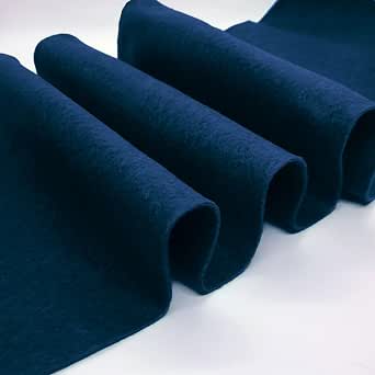Amazon.com: Navy Blue Felt Fabric - 1.6mm Thickness 36" X 18" Square ...