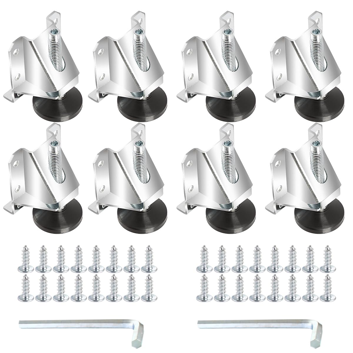 Snapklik.com : POWERTEC 71136-P2 Leg Leveler, Adjustable Leveling Feet Kit