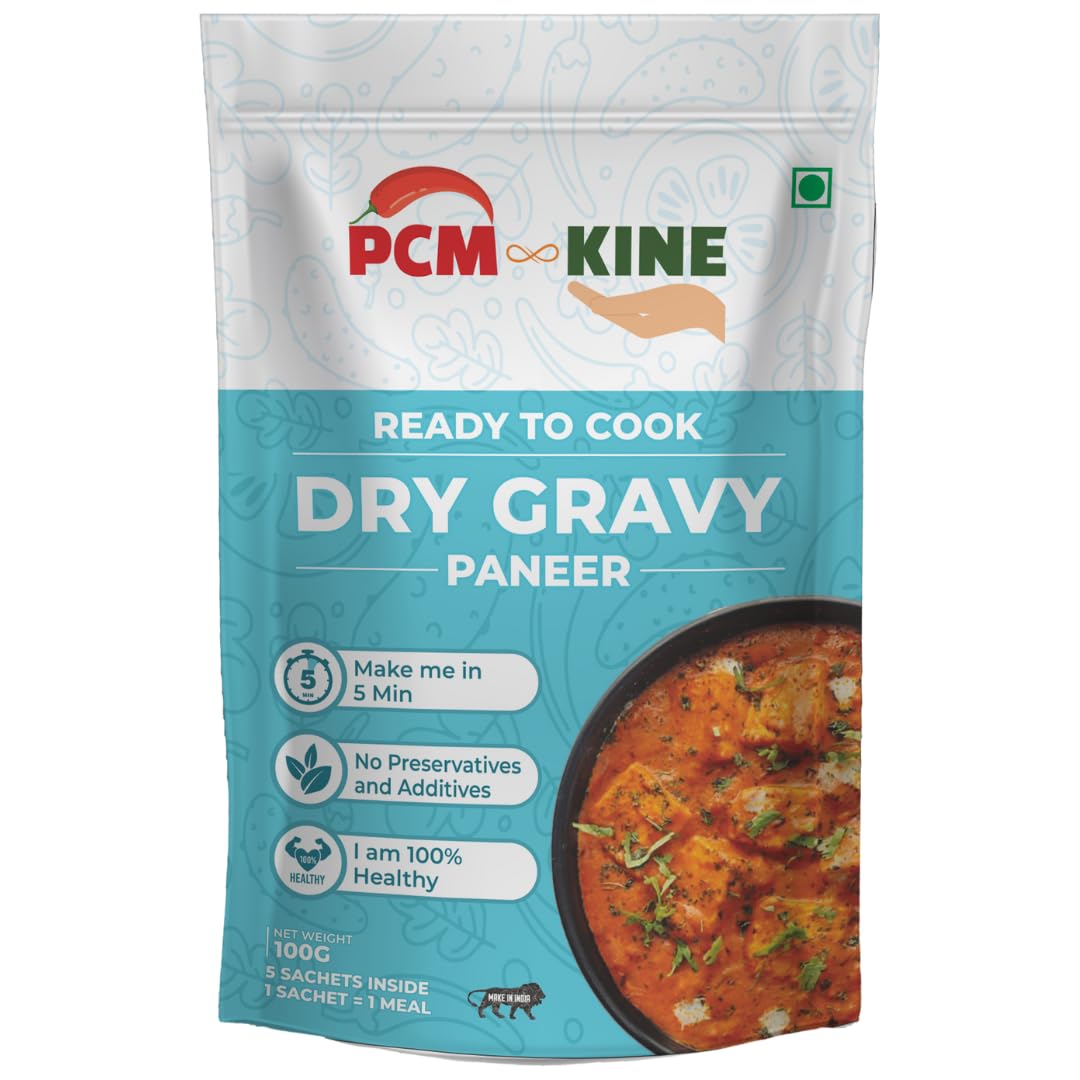 PCM ∞ KINE Dry Gravy Paneer Curry Mix, Quick Ready-to-Cook Gravy Mix ...