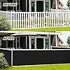 LOVE STORY 3' x 10' Black Balcony Privacy Screen - Apartment Railing ...