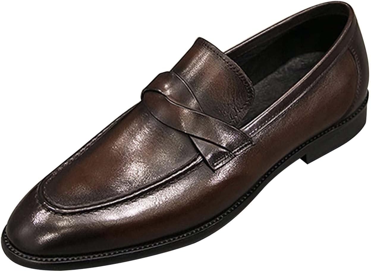 Amazon.com | Black Business Casual Shoes for Men Mens Shoes Classic ...