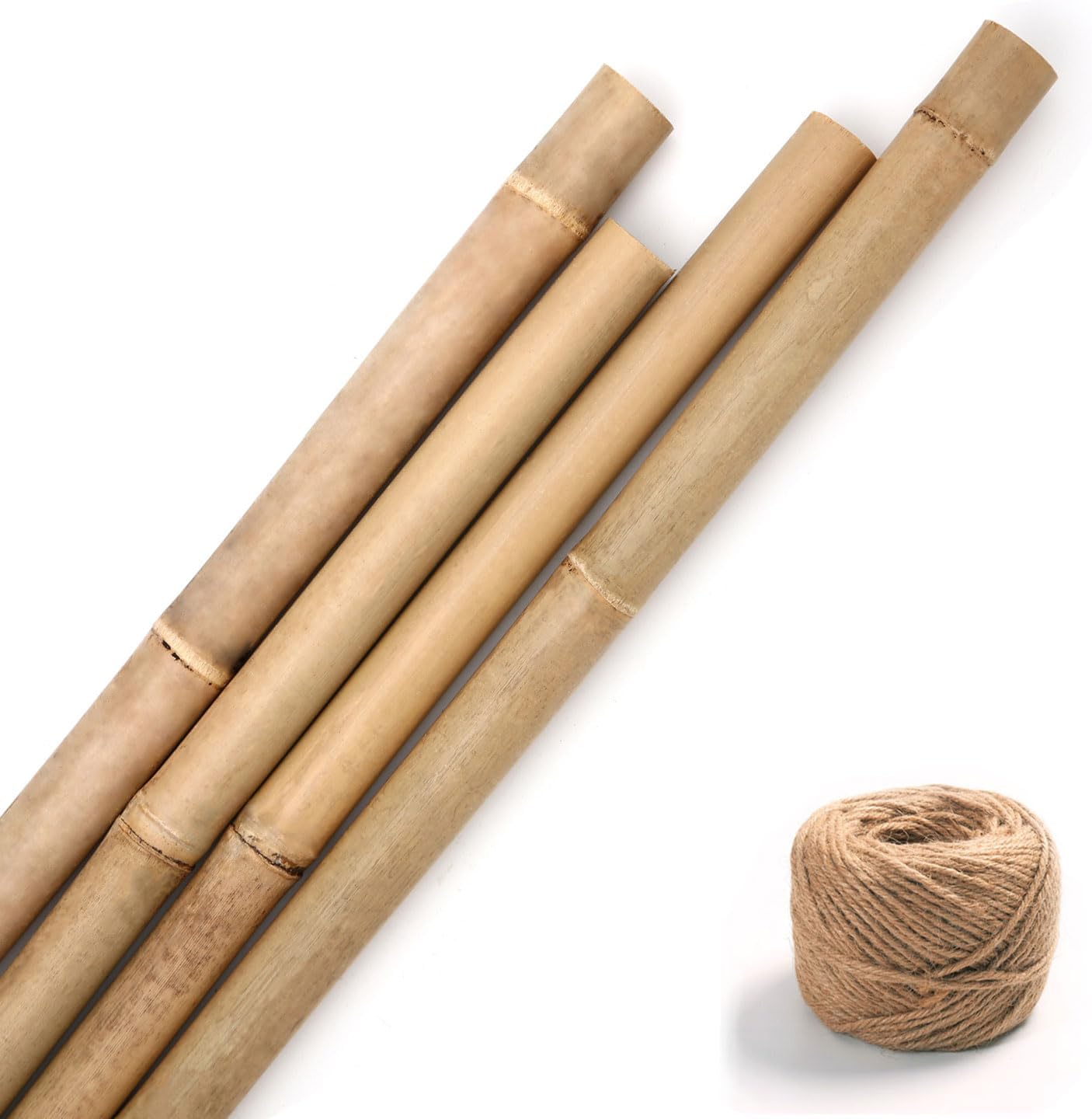 Amazon.com : Cambaverd Bamboo Stakes 8 Feet, Diameter of 1 Inch Thicker ...