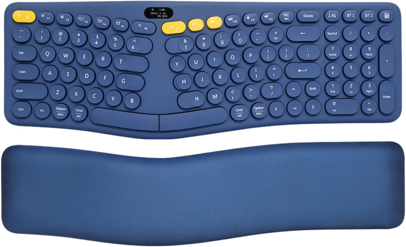 Amazon.com: eirix 2.4G Wireless Ergonomic Bluetooth Computer Keyboard ...