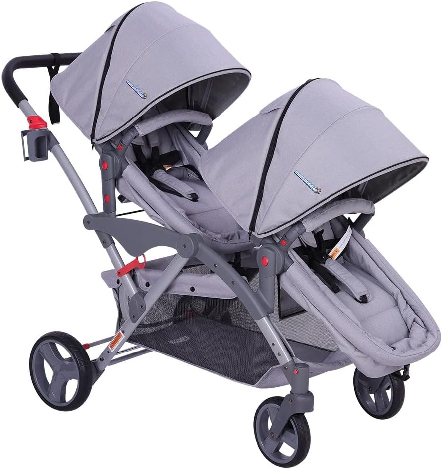 Mamakiddies Tandem Stroller Twin Pram New Born to Toddler : Amazon.com ...