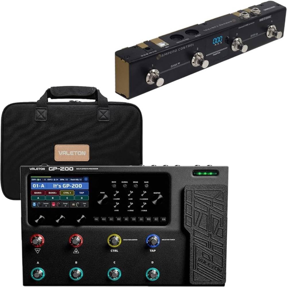 Amazon.com: Valeton GP200 Multi Effects Processor + Gig Bag Black and ...