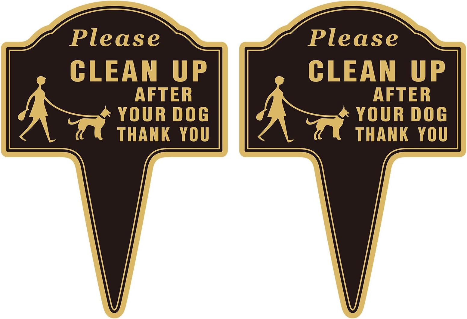Amazon.com: XIAOKAIYAN Please Clean Up After Your Dog Sign with Stake ...