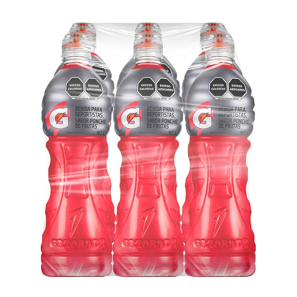 Gatorade, Sabor a Ponche de Frutas, 6 Pack Pet, 1 L : Amazon.com.mx ...