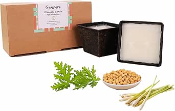 Amazon.com: Outdoor Citronella Candles Pack of 2,Lemongrass Scented ...