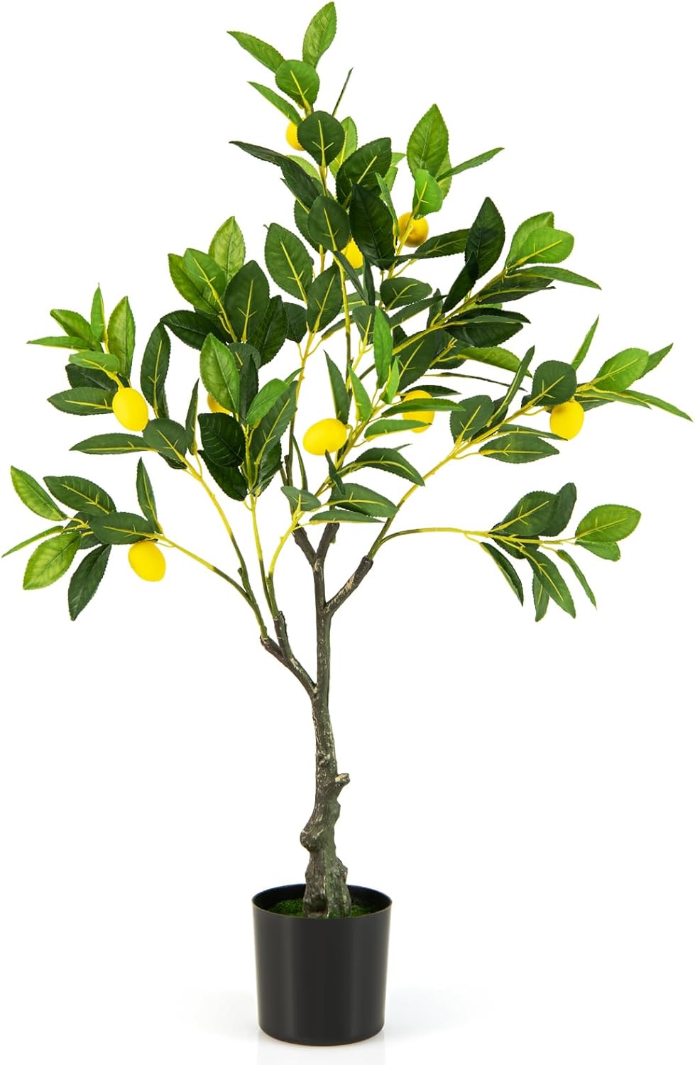 Amazon.com: Goplus Artificial Lemon Tree, 32" Tall Fake Lemon Plant ...