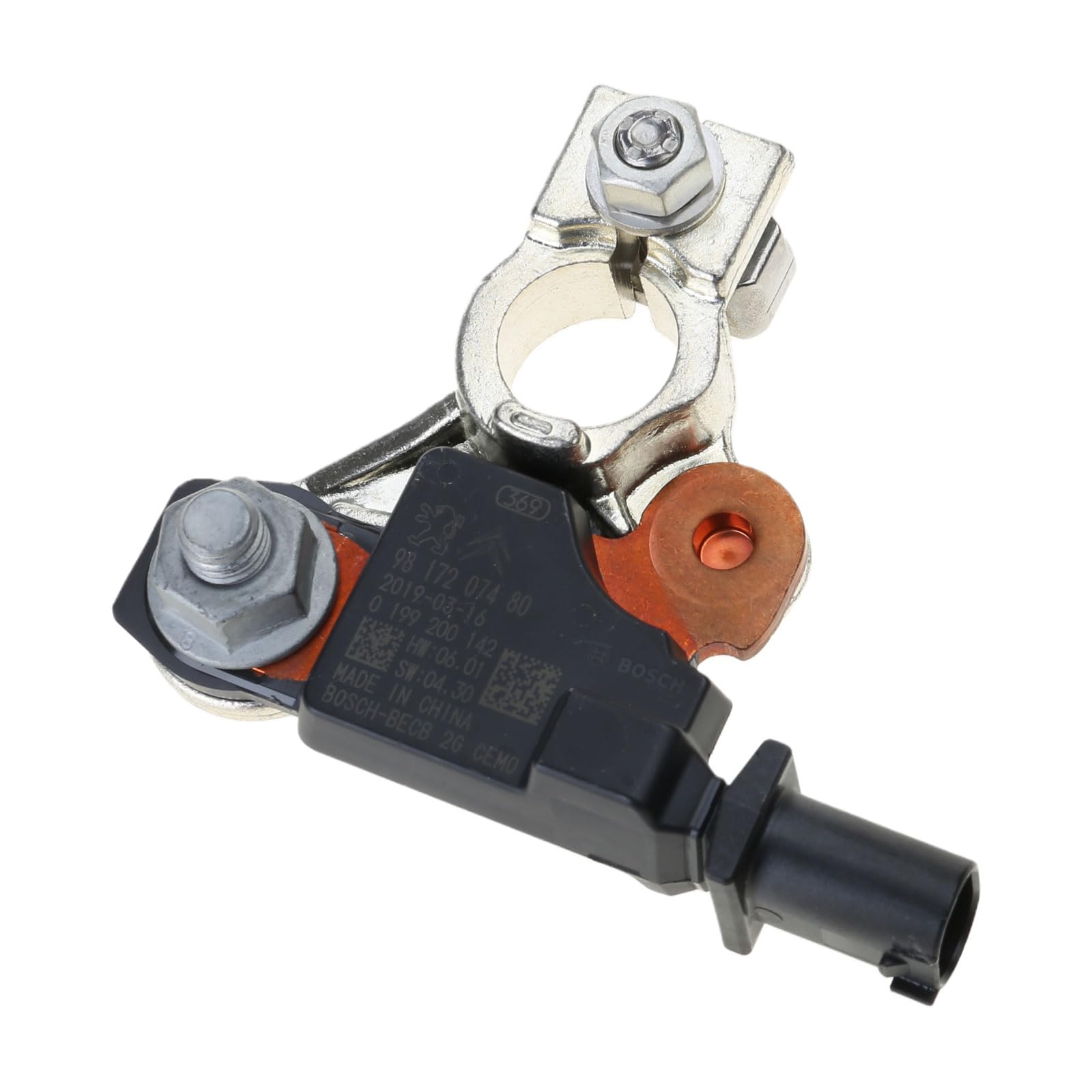 Amazon | 9802043480 バッテリー充電状態ボックスアセンブリバッテリーマイナスワイヤーセンサー 3008 308 408 ...