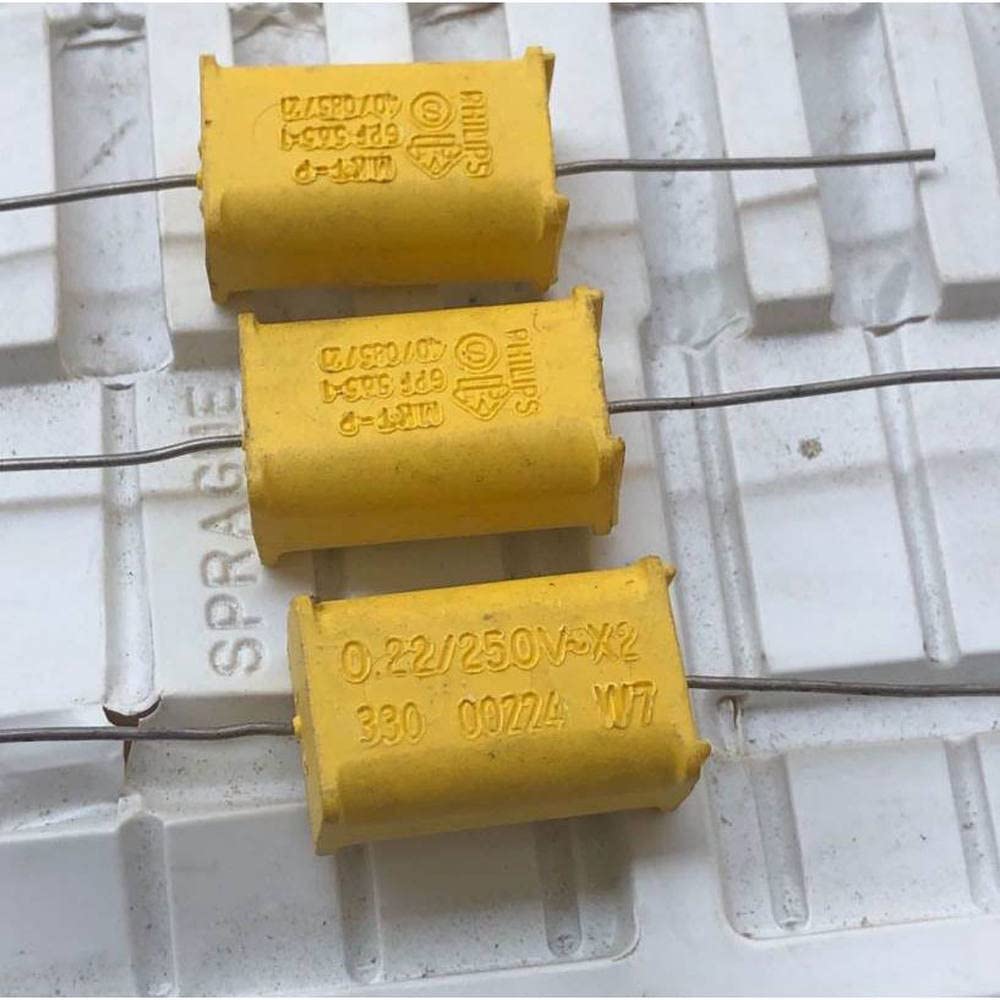 Amazon.com: MKT-P 0.22UF 250VAC 600V Audio Coupling Capacitor 1 Pcs ...