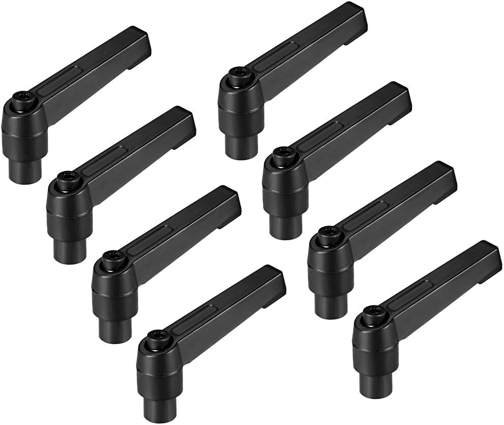 uxcell® M6 Handle Adjustable Clamping Lever Thread Push Button Ratchet ...