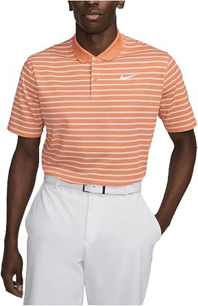Amazon.com: Nike Dri-FIT Victory Men's Striped Golf Polo (Orange Trance ...