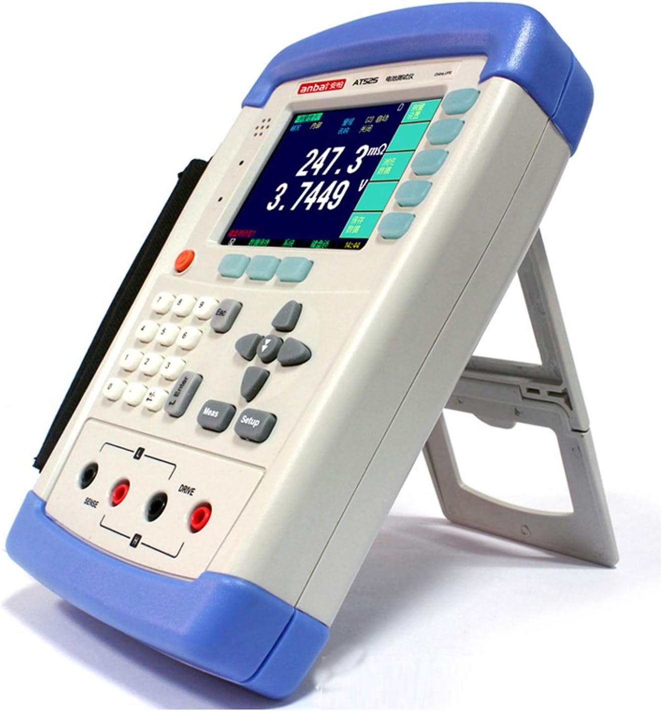 High Precision Handheld AC Milliohm Meter Tester AT525 Resistance DC ...