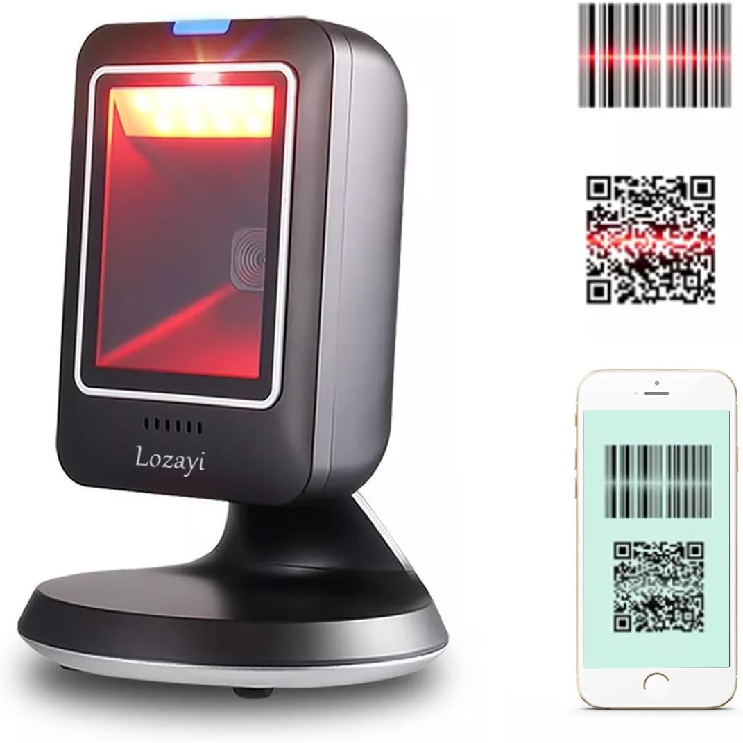 NETUM Escáner de código QR, mini escáner de código de barras compatible ...