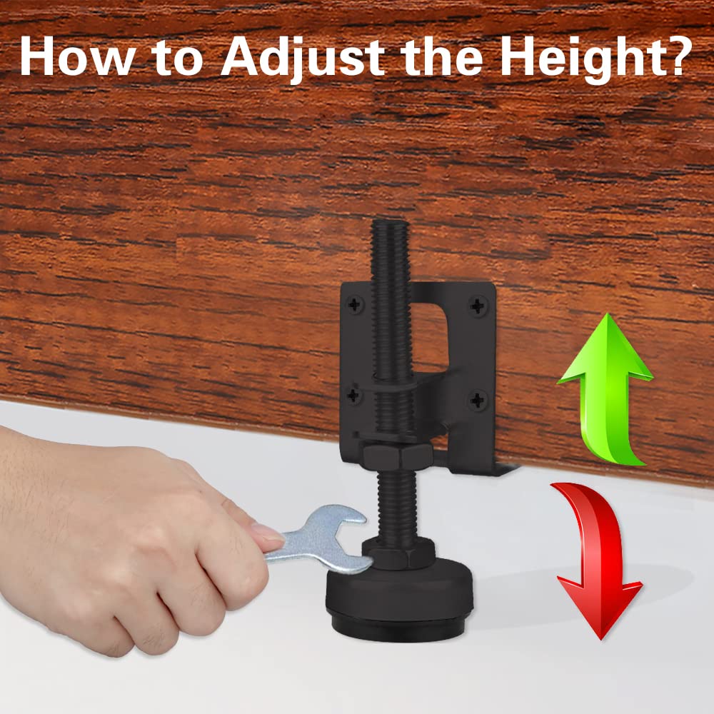 Snapklik.com : Tahikem 4 Sets Heavy Duty Leveling Feet, Black Furniture ...