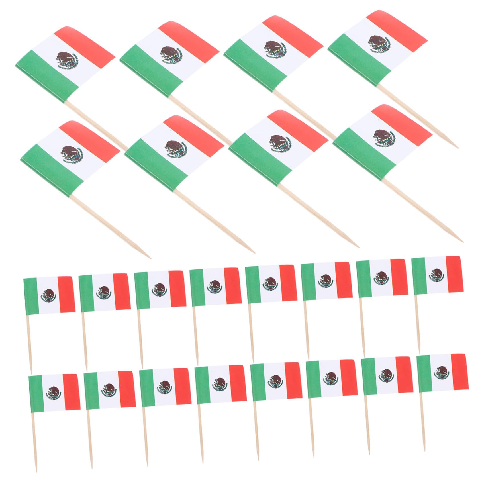 Snapklik.com : 100pcs Mexican Flag Toothpicks Fruit Picks Cocktail ...