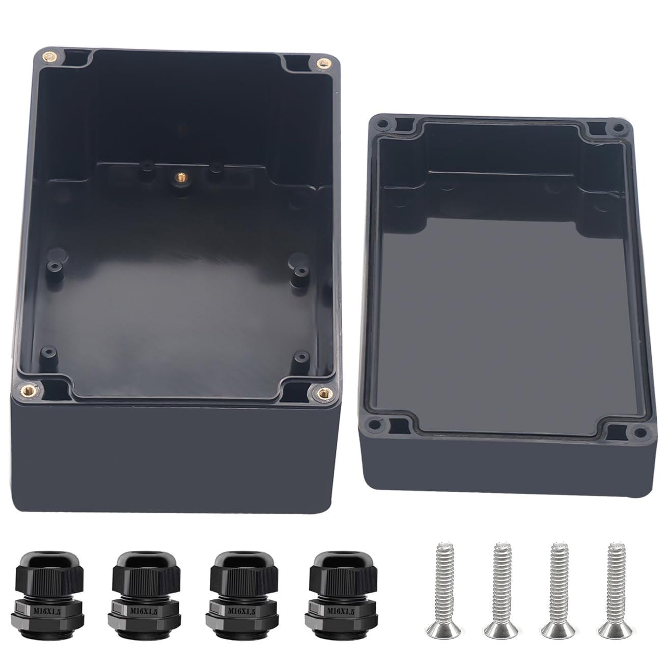 Snapklik.com : Otdorpatio Project Box ABS Black Electrical Boxes IP67 ...