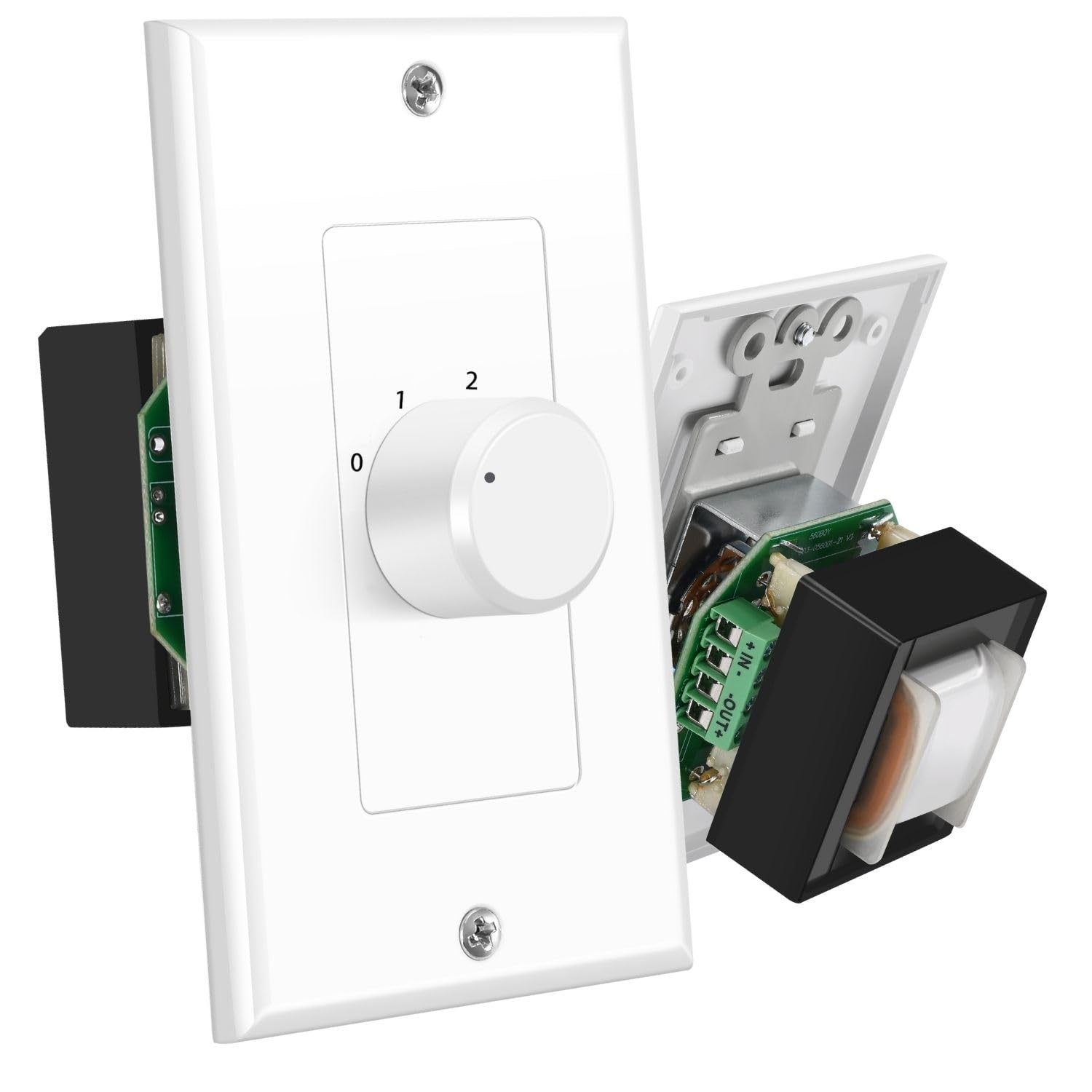 Amazon.com: TNP Wall Mount Plate Volume Control Knob - 100W Flush in ...